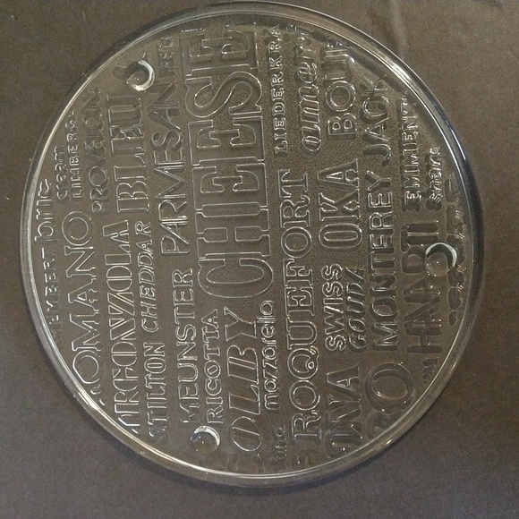 Dining | Euc Rare Vintage Find Glass Cheese Tray Cheese Platter Cheese ...